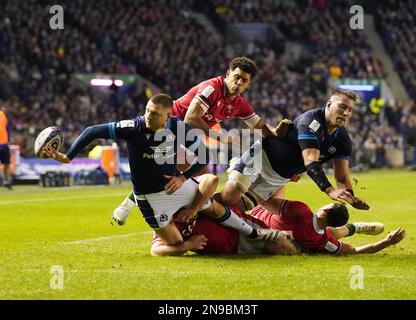 Scotland's Finn Russell during the Guinness Men's Six Nations match at ...