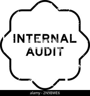 Internal audit grunge rubber stamp on white background, vector ...