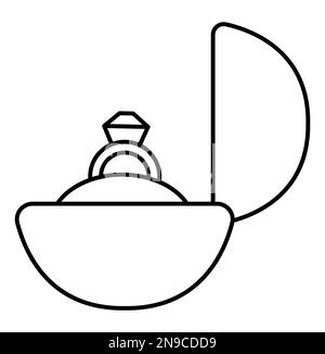 Wedding Proposal Coloring Page for Kids Stock Vector Image & Art - Alamy