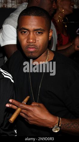 Rapper Nas aka Nasir Jones at JET Nightclub in the Mirage Hotel and ...