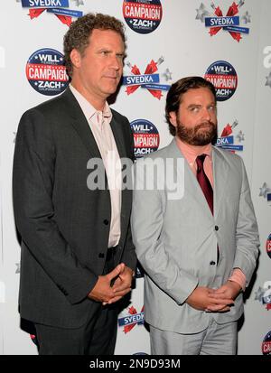 Actors Will Ferrell, left, and Zach Galifianakis visit New.Music.Live ...