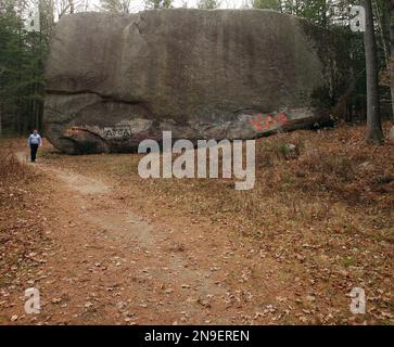 The largest glacial erratic rock in the world located near Okotoks ...