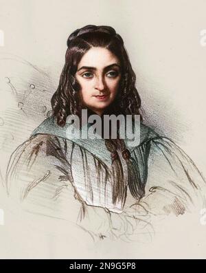 Portrait de Flora Tristan, femme politique francaise (1803-1844 Stock ...