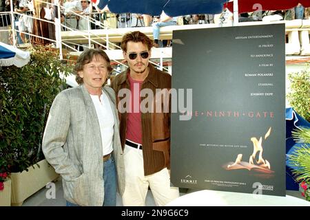 Johnny Depp with director Roman Polanski at Cannes Film Festival in ...