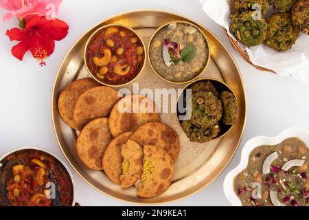 Dal Bhari Poori, Dholl Puri, Cholar Dal, Luchi Served With Gur Ki Kheer ...