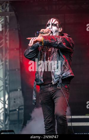 The Gaahl's Wyrd performing at Brutal Assault 2022 festival Stock Photo ...