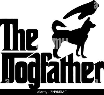 The Dogfather funny t shirt design Stock Vector Image & Art - Alamy