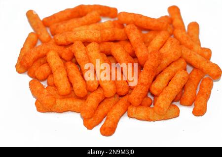 Enriched corn meal that contain flavors and milk ingredients with oil ...