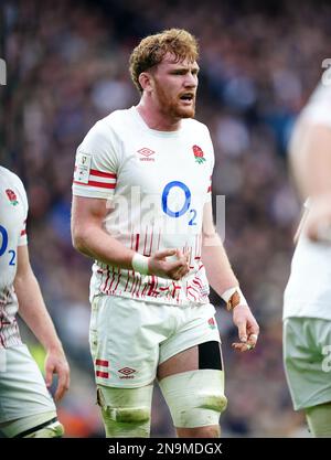 England's Ollie Chessum during the Guinness Men's Six Nations match at ...