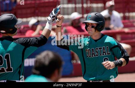 Coastal Carolina's Rich Witten celebrates after scoring in the 10th ...