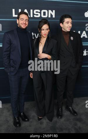 Marco Horanieh, Lyna Dubarry, and Aziz Dyab attend 'Liaison' Apple TV ...