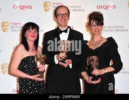Caroline Skinner, Jack Thorne and Susan Hogg at the BAFTA Television ...
