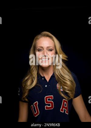 Beach volleyball player Jen Kessy at the Team USA Media Summit in ...