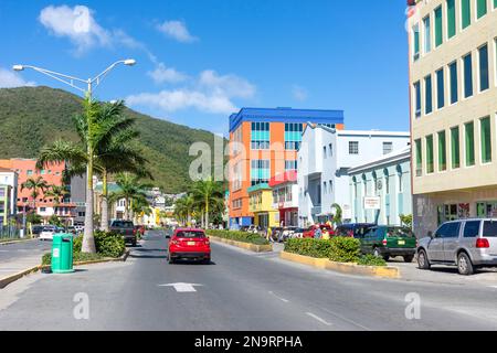 Town centre, Waterfront Drive, Road Town, Tortola, The British Virgin ...
