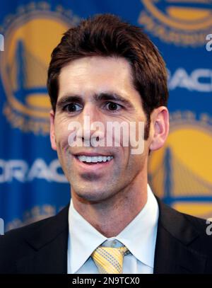 Golden State Warriors general manager Mike Dunleavy Jr. during a draft ...