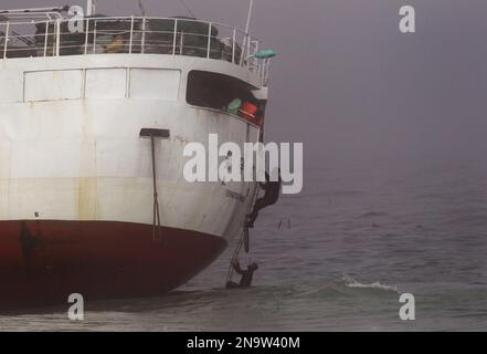Climb aboard the trawler Stock Photo - Alamy