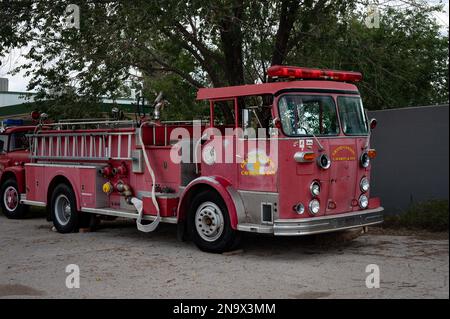 An old abandoned fire truck, a Crown Coach Corporation - Crown ...