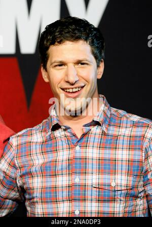 ANDY SAMBERG US film actor in June 2012. Photo Jeffrey Mayer Stock ...