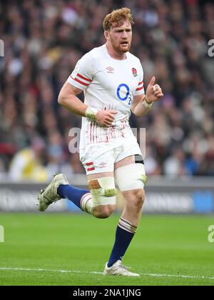 England's Ollie Chessum during the Guinness Six Nations Calcutta Cup ...
