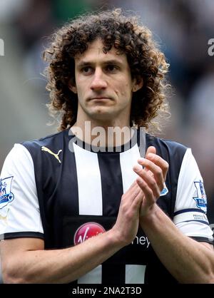 Newcastle United's captain Fabricio Coloccini during their English ...