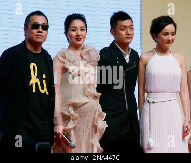 (From left) Chinese actress Yang Mi, Hong Kong kungfu superstar and ...