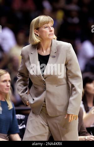 Purdue head coach Sharon Versyp directs players during a second-round ...