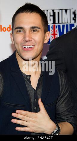 Big Time Rush member Carlos PenaVega performs on NBC's Today show at ...