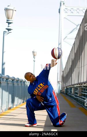 Flight Time Lang of the Harlem Globetrotters, a world-renowned ...