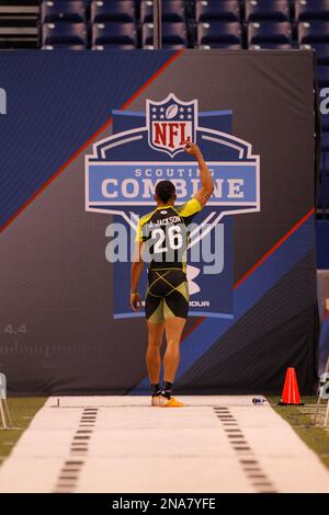 McNeese State defensive back Janzen Jackson runs a drill at the NFL ...