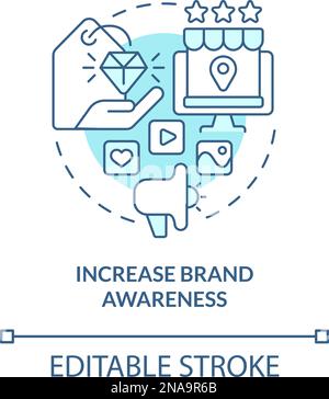 Increase brand awareness concept icon Stock Vector Image & Art - Alamy