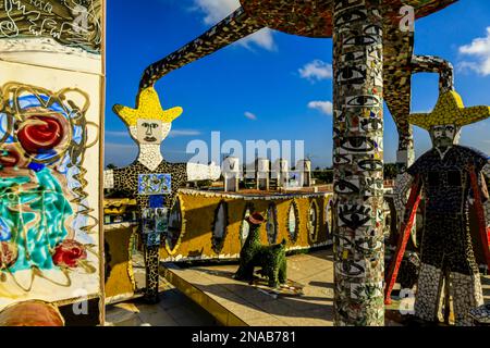 Tile mosaics at the residence of famous Cuban artist, José Fuster Stock ...