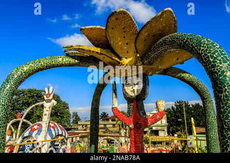 Tile mosaics at the residence of famous Cuban artist, José Fuster Stock ...