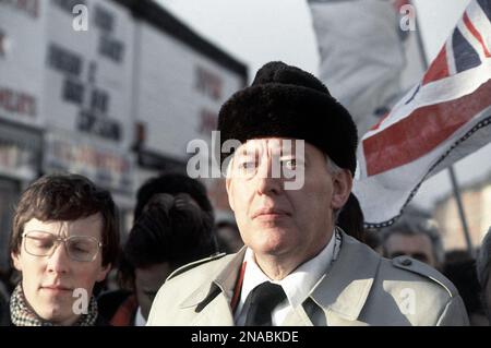 The Reverend Ian Paisley, prominent Northern Ireland politician and ...