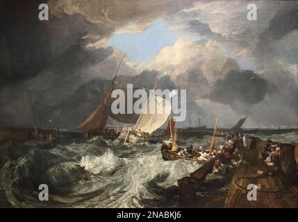 Calais Pier (An English Packet Arriving) 1803 by Joseph Mallord William ...