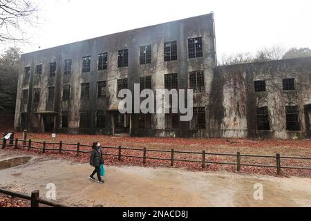 A photo shows Poison Gas Museum at Okunoshima (Usagi Shima / Rabbit ...