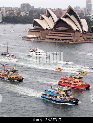 Annual Australia Day Ferry Boat Race - Ferrython, Sydney Harbour ...