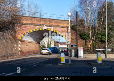 Ash Vale Station and railway bridge in Surrey, England, UK Stock Photo ...