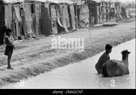 Children at a Phnom Penh refugee camp on March 15, 1975. (AP Photo/Neal ...