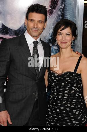 Frank Grillo and Wendy Moniz at the World Premiere of Warrior held at ...