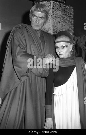 Madeleine Sologne, Jean Marais, on-set of the Film "Love Eternal" (aka ...