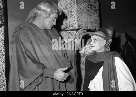 Madeleine Sologne, Jean Marais, on-set of the Film "Love Eternal" (aka ...