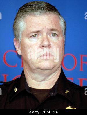 Albuquerque Police Chief Ray Schultz addresses the press following a ...