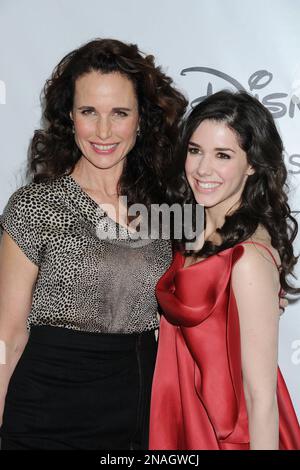 Andie MacDowell, Erica Dasher Disney ABC Television Group Hosts "TCA ...