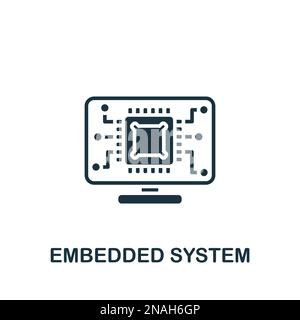 Embedded System icon. Monochrome simple Embedded System icon for ...