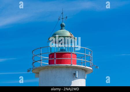 An old lighthouse on Gustavsvärn island, Hanko, Finland, Europe, EU ...