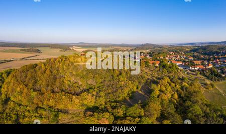 Harz pictures Heimburg aerial photos Stock Photo - Alamy