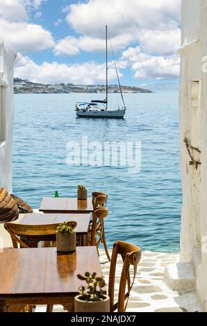 A vertical shot of the white Blue Domed Church under a blue sky in ...
