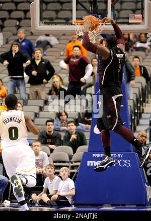 Mississippi State forward Renardo Sidney, right, blocks a first half ...