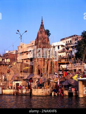 The Grandeur of the Manikarnika Ghat all the various Landings and ...