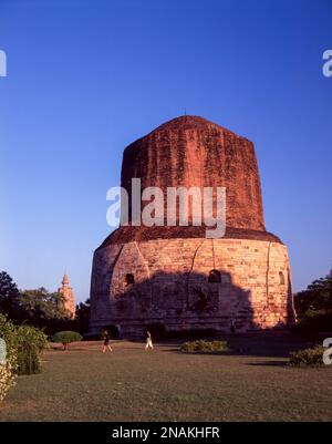 The Dhamekh stupa at Sarnath where the Buddha Preached his First Sermon ...